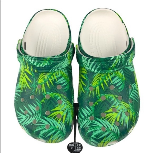 CROCS | Shoes | Crocs Rare Jungle Classic Clogs Woman Sz8 Nwt Firm ...